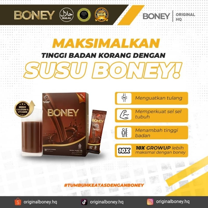 [ NEW BONEY SUSU ] Boney Susu Ubat Tinggi Badan Terbaik Susu Tinggi ...