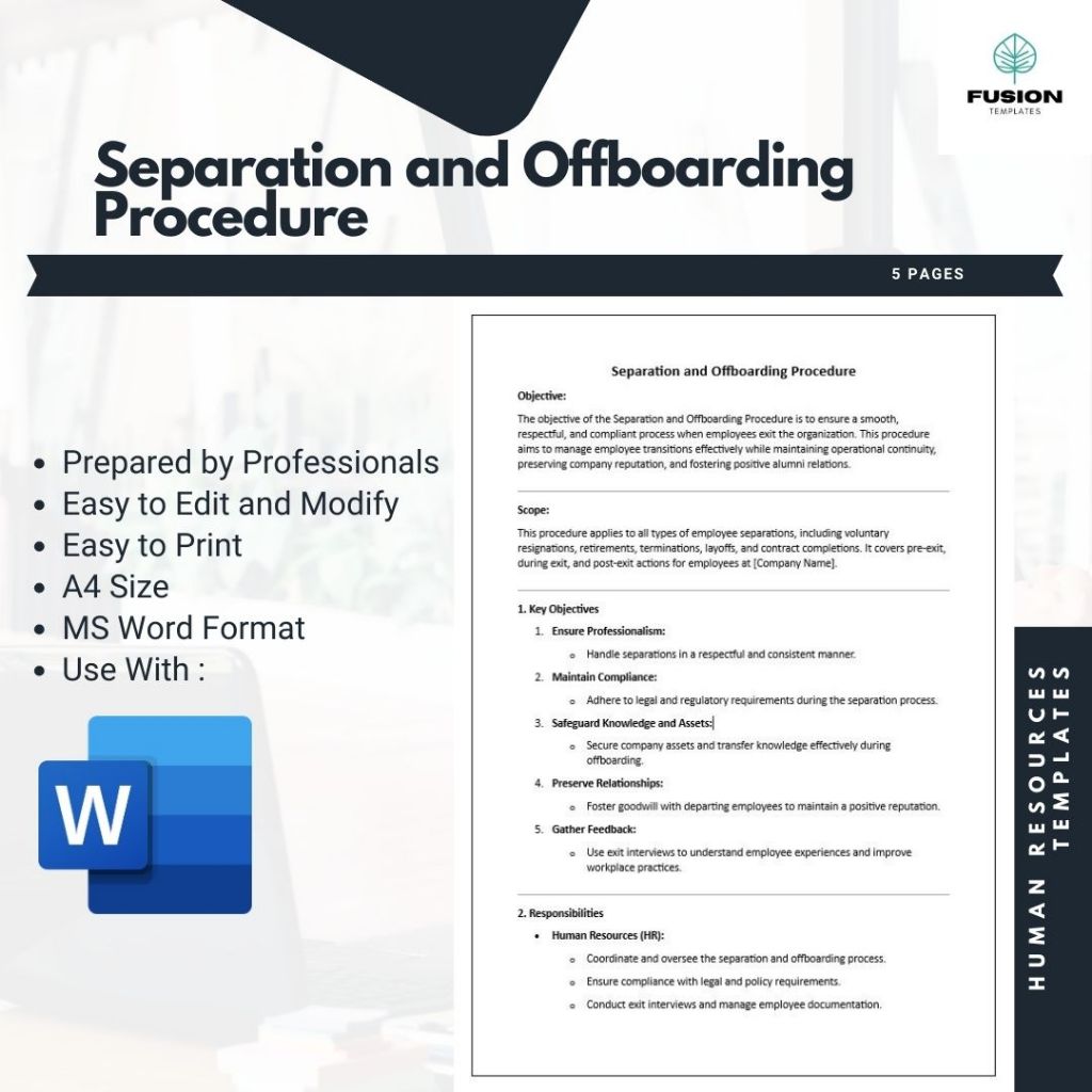 Separation and Offboarding Procedure Template | Shopee Malaysia