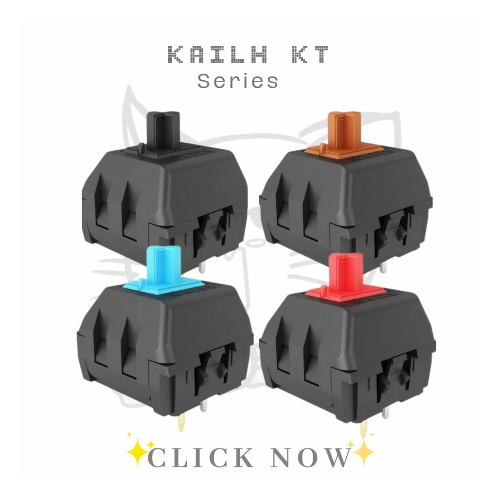 Kailh MX KT Red Brown Blue Black 3 Pin Clicky Linear Tactile Switch for ...