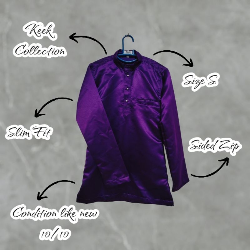 Baju Melayu Slim Fit Keek Collection | Shopee Malaysia