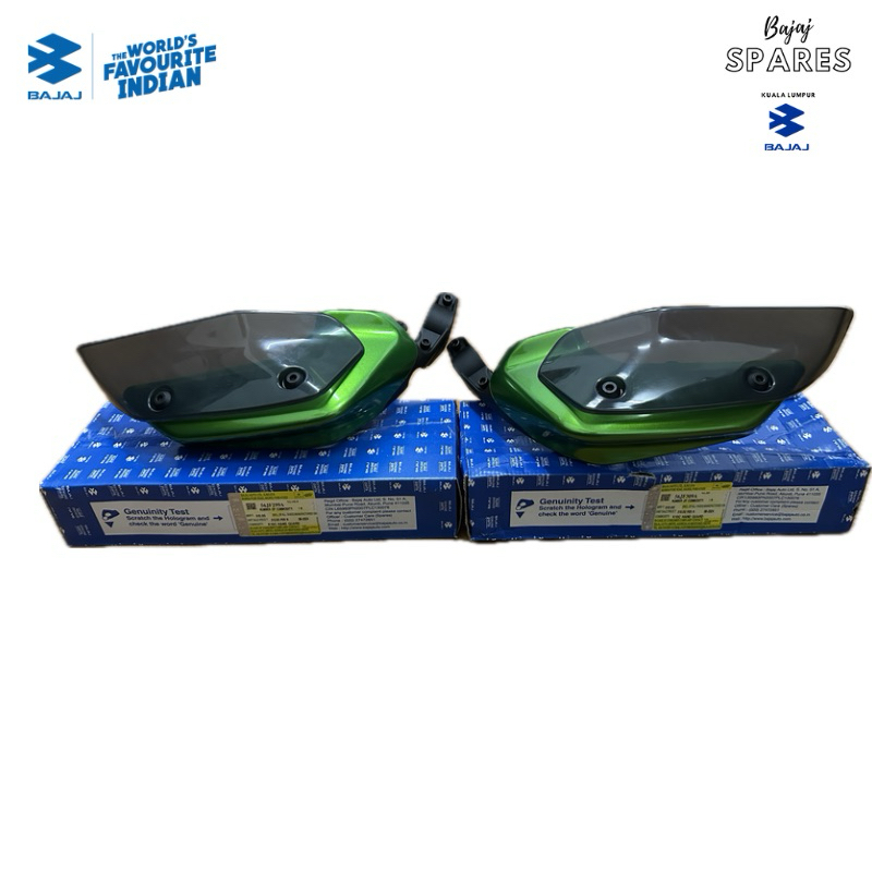 HAND GUARD SET LH&RH (GREEN) DOMINAR D400/250/UG /TOURING BAJAJBAJAJ ...