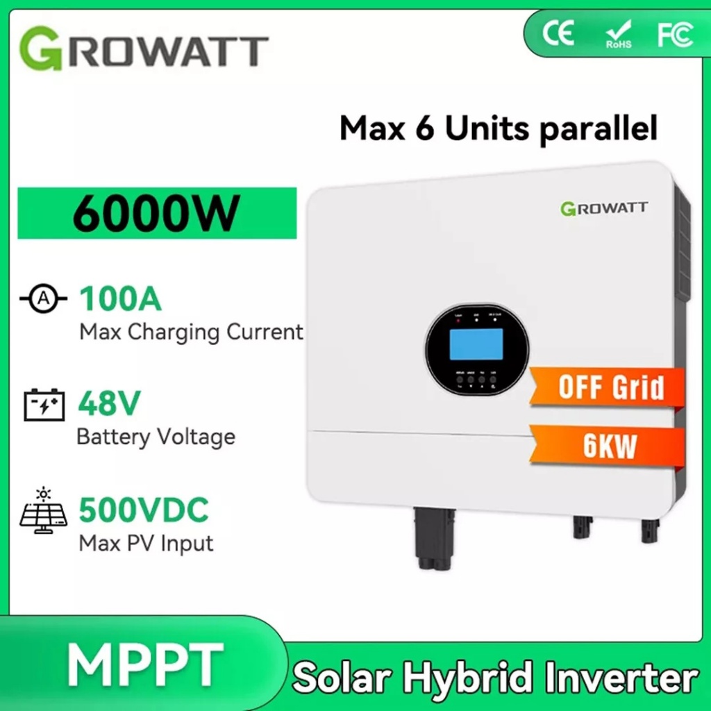 GROWATT SPF 6000 ES Plus Off Grid Inverter | Shopee Malaysia