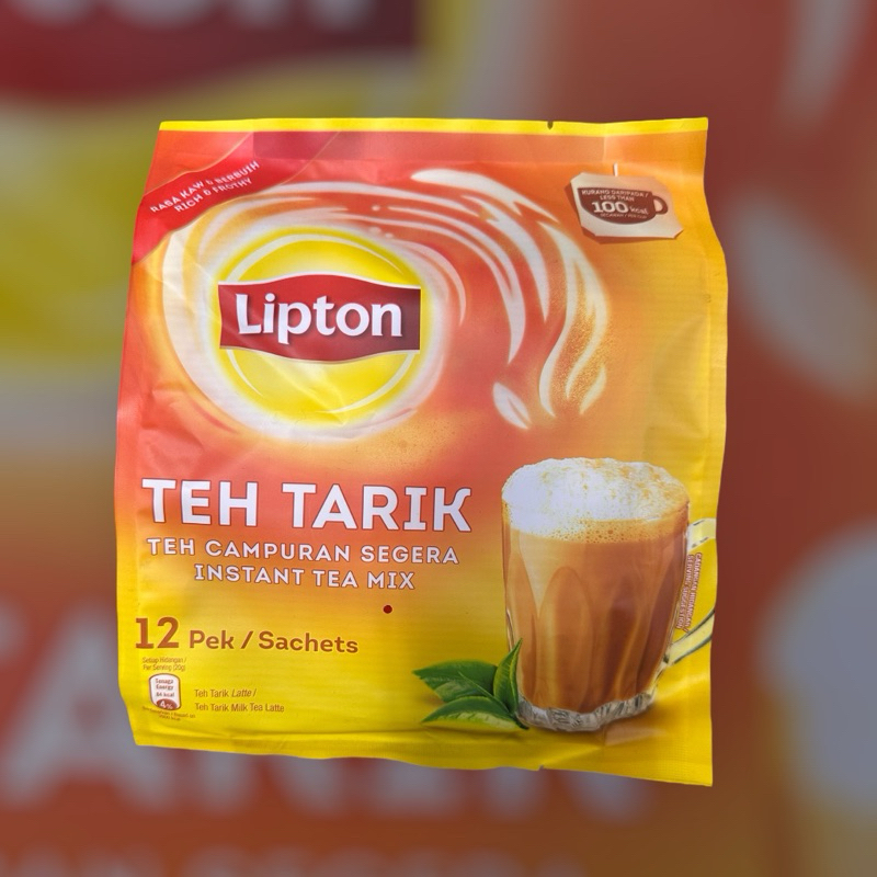 Lipton Teh Tarik Campuran Segera | Instant Tea Mix (12 Sachets ...