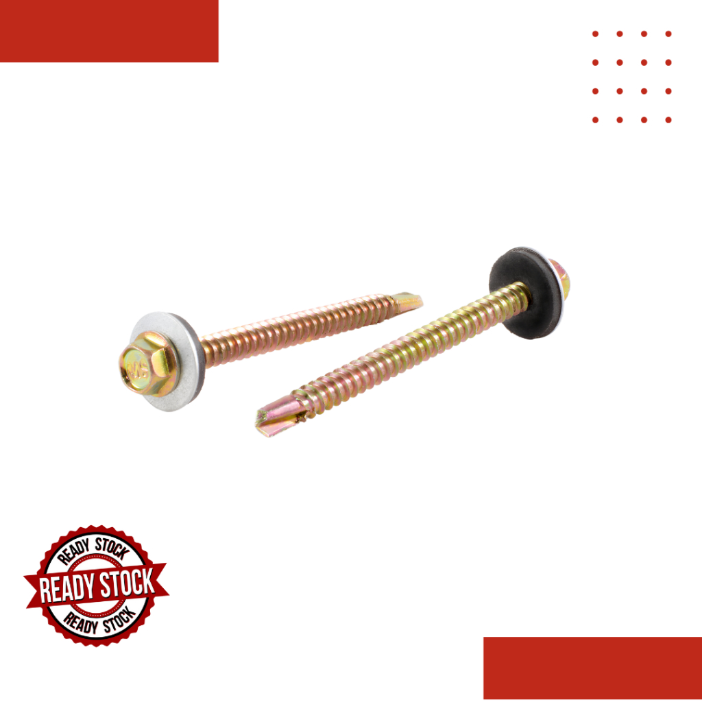 【Lelong 清仓商品】High Quality Hex Head Self Drilling Screw / Skrew Kepala ...