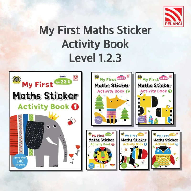 [MBO] My First Maths Sticker Activity Book Level 1.2.3 | Shopee Malaysia