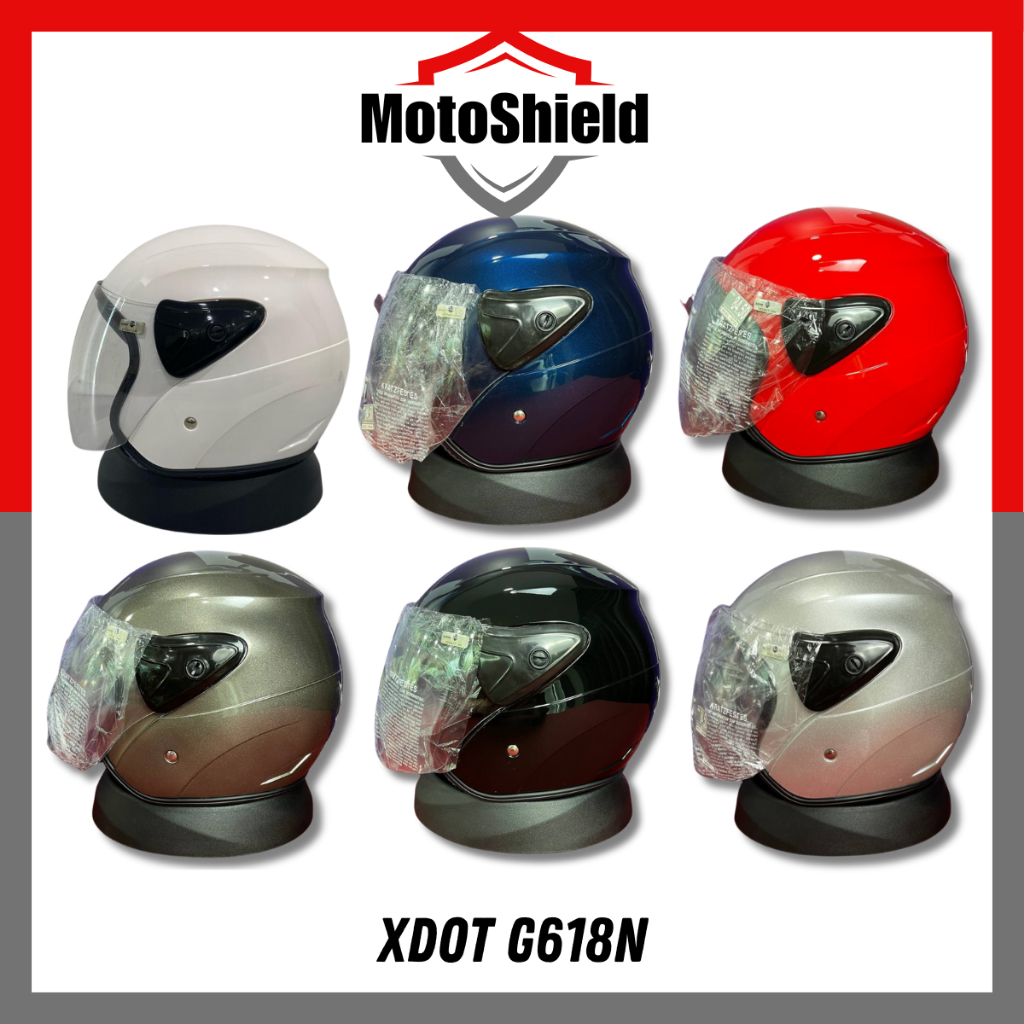 Xdot G618N Open Face Helmet Motorcycle SIRIM Approved JPJ Lulus ...