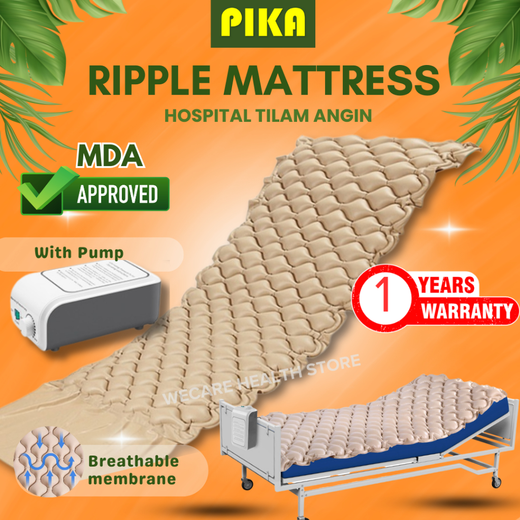 【MDA LULUS】PIKA Anti Decubitus Bedsore Bubble Ripple Mattress Pump ...