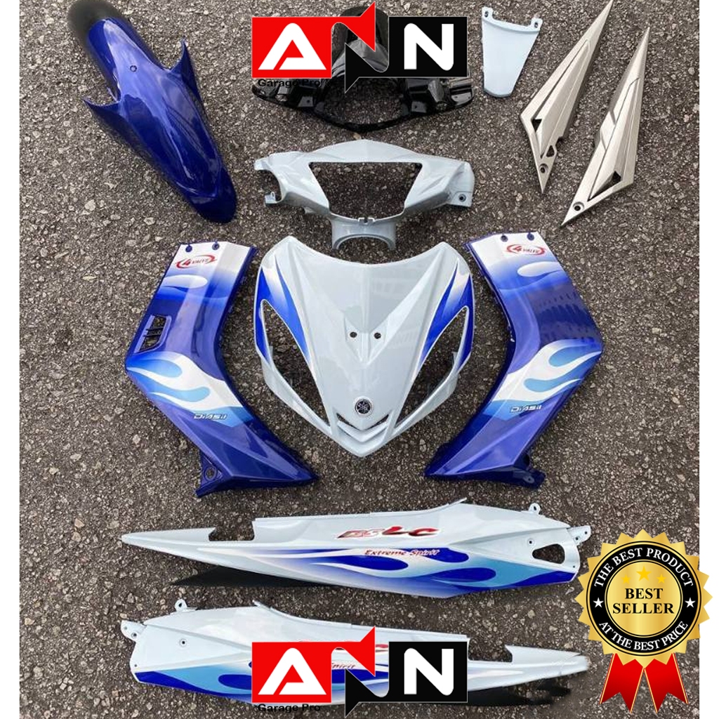 COVERSET YAMAHA LC 135 V1 BIRU API ORIGINAL HONG LEONG YAMAHA HLY ...