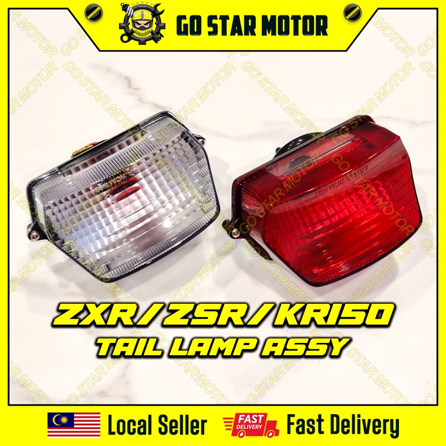 KAWASAKI KRR KRR150 KR150 S ZX150 ZX KR ZSR150 ZSR 150 TAIL LAMP WITH BULB SET LAMPU BELAKANG ...