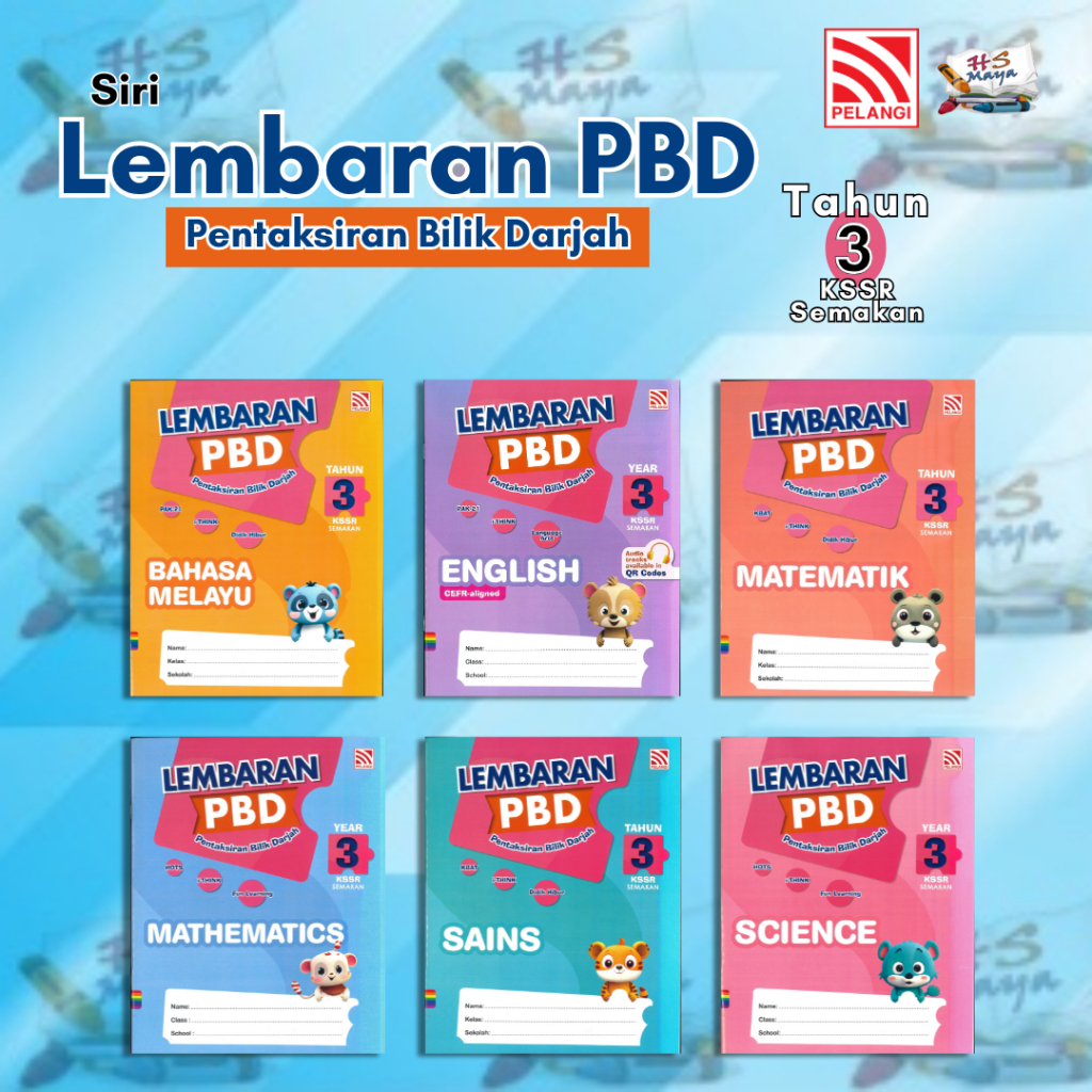[Buku Latihan] LEMBARAN PBD TAHUN 3 KSSR SEMAKAN (2025) [PELANGI] | Shopee Malaysia