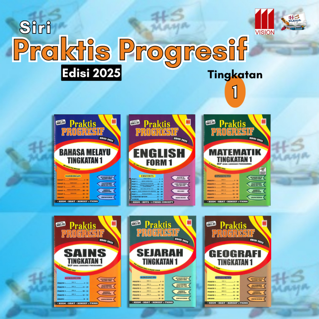 [Buku Latihan] PRAKTIS PROGRESIF EDISI 2025 TINGKATAN 1 KSSM [VISION ...