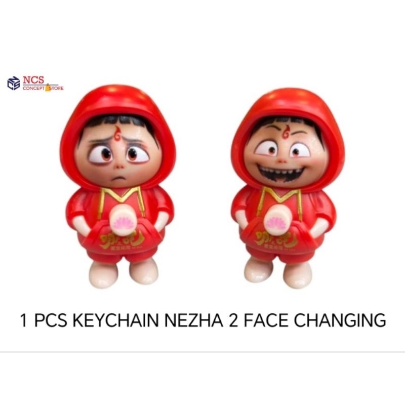 Keychain NEZHA 2 Face Changing Dolls, DIY Crafts Chinese Style NeZha 2 ...