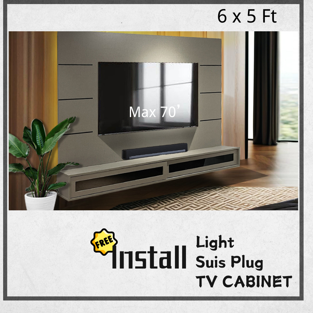 [EE LIFE DESIGN] 6ft x 5ft Tv Series / 6 FT Tv CABINET / 6 KAKI TV ...