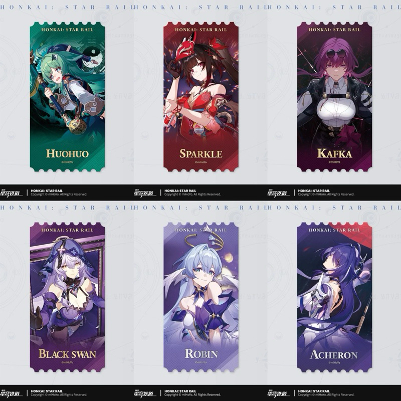 [Official merch] Honkai: Star Rail Character Laser Ticket/Card | Shopee ...