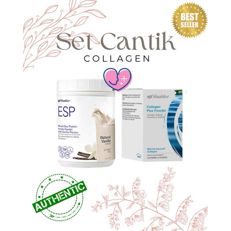 Shaklee Set Cantik Collagen (ESP + Collagen Plus Powder) | Shopee Malaysia