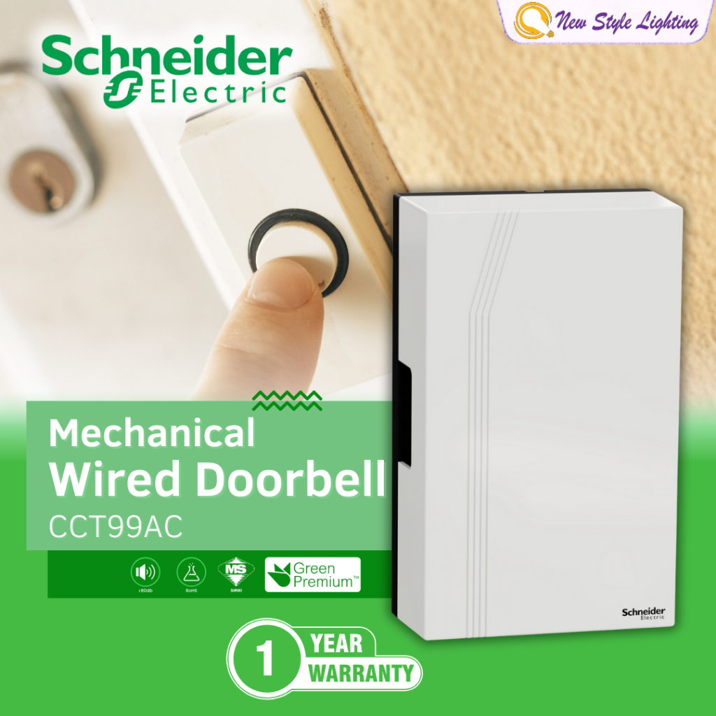 Schneider CCT99AC Wired Wiring Mechanical Ding Dong Sound Device SIRIM ...