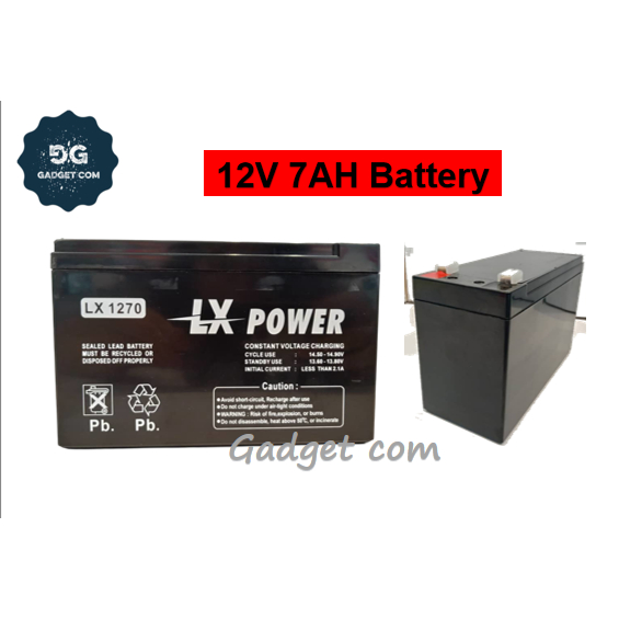 12V 7AH Rechargeable Seal Lead Acid Backup Battery - Autogate / Alarm ...