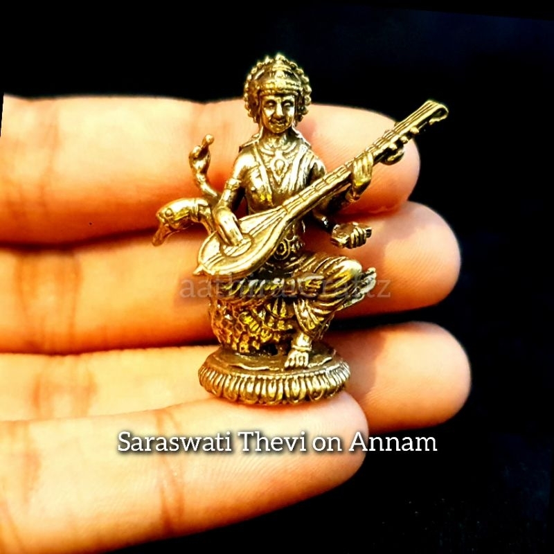 Saraswathi Devi on Annam Miniature / Veena Saraswathi Devi Miniature ...
