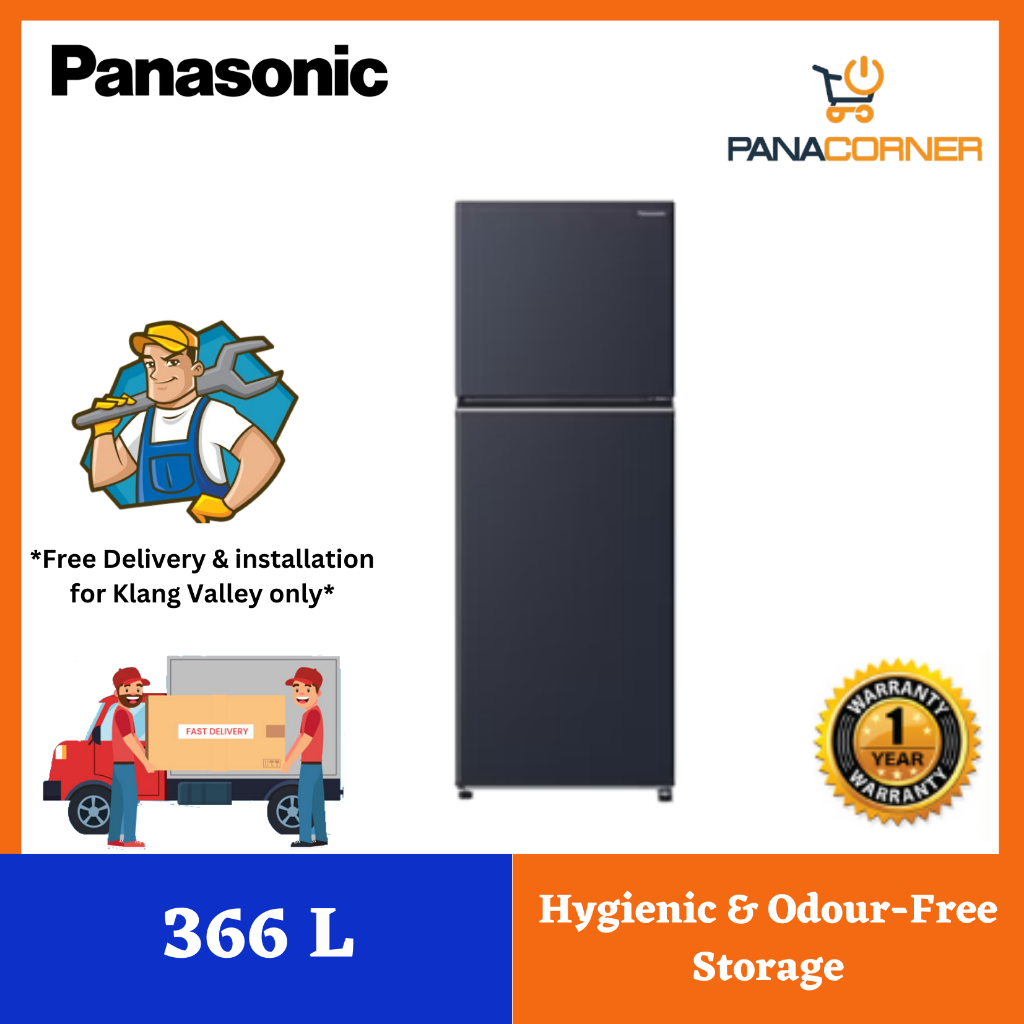 (FREE SHIPPING KL&SEL ONLY) Panasonic 366L Hygienic & Energy Efficient ...