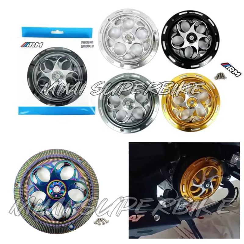 ORI ARUMI SPINNER COVER FAN CNC UNIVERSAL FOR SCOOTER V100 AVANTIZ ...