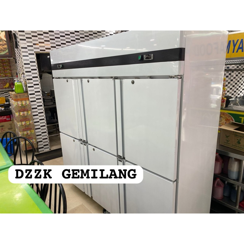 NEW 2025 - 6 DOORS UPRIGHT DUAL COMBINE CHILLER & FREEZER 1410L SOLID COOL SCX-6DCF | Shopee ...