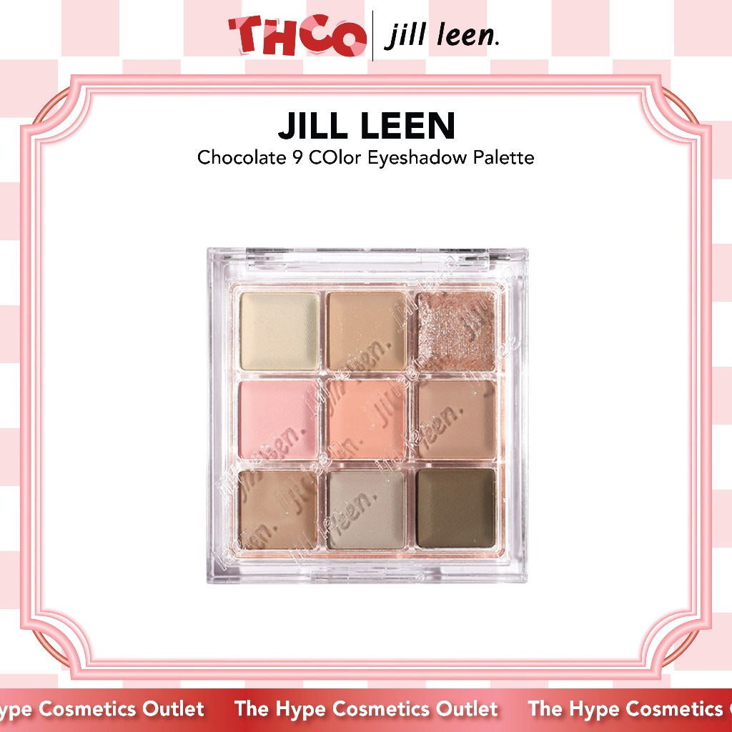 Jill Leen Chocolate 9 Color Eyeshadow Palette Jillleen 巧克力九色眼影盘 大地色 ...