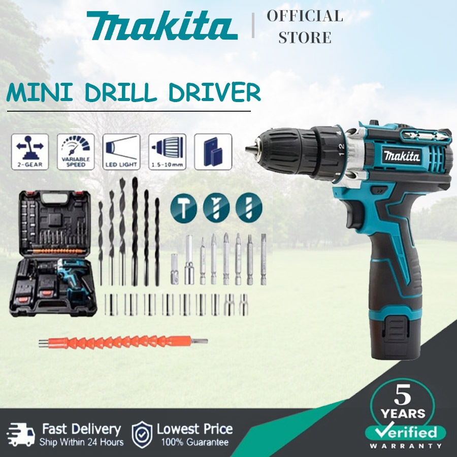 MAKITA Cordless Drill Mini Hammer Drill Inpact Mini Screwdriver Set ...