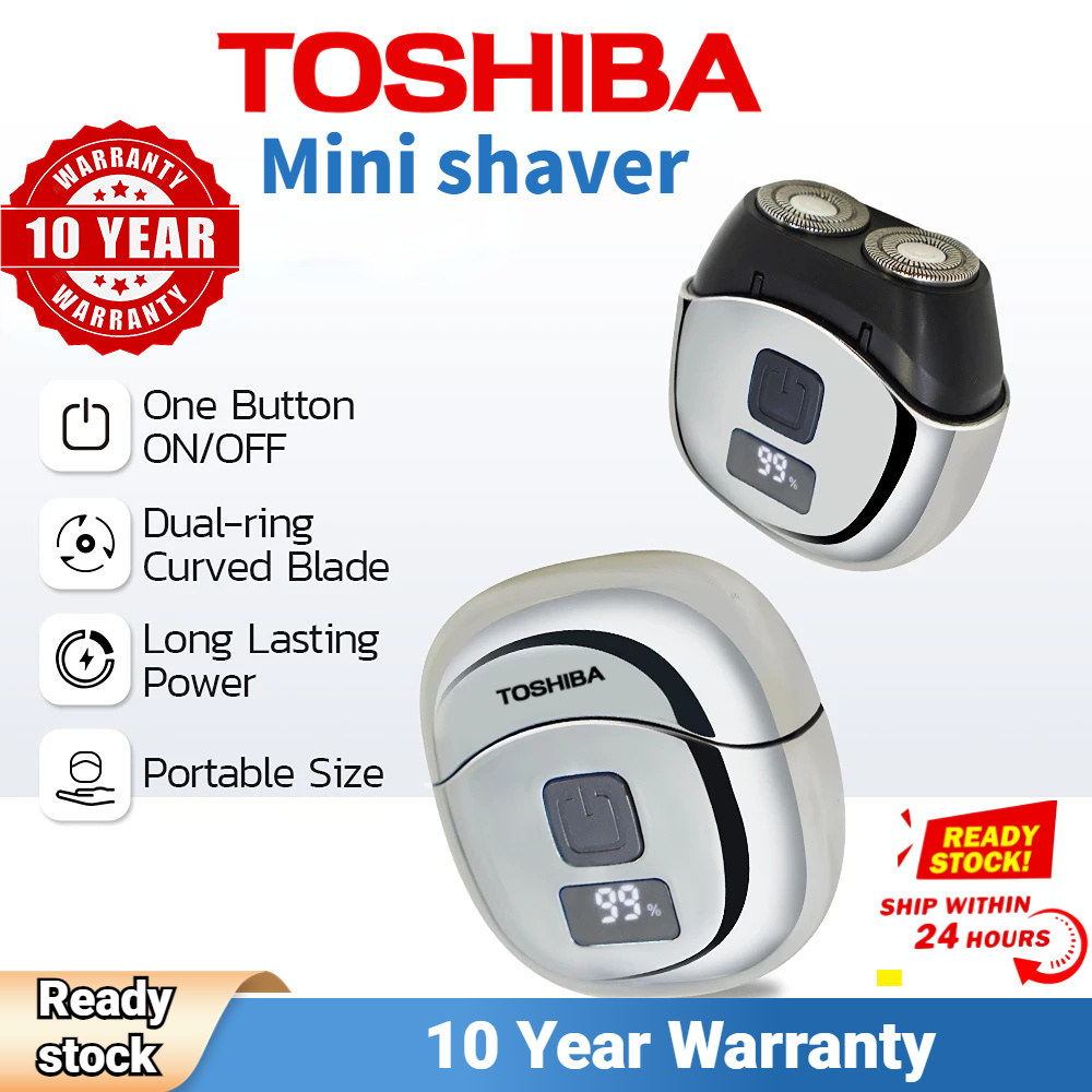 ⚡Ready Stock*10-year warranty] Toshiba mini electric shaver digital ...