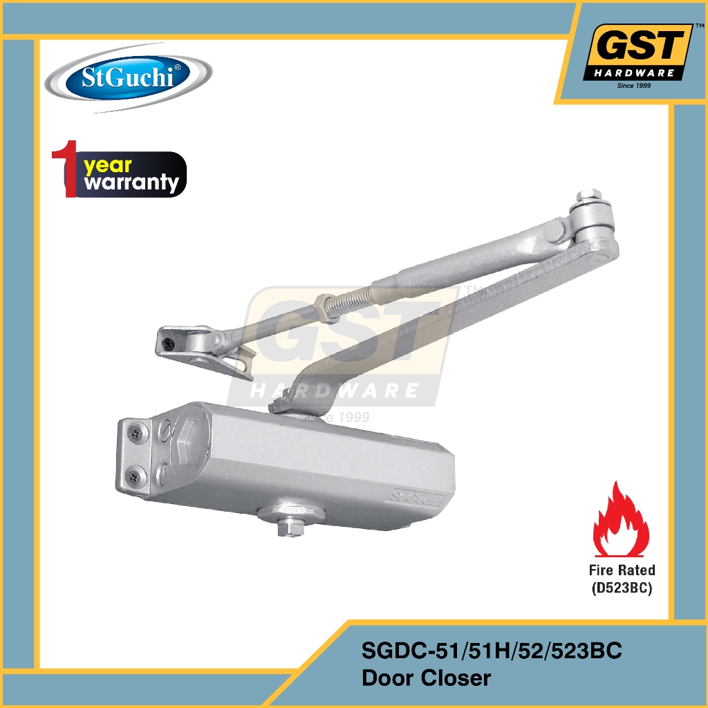 St Guchi Door Closer Automatic Door Closer SGDC-51/52/523BC Auto Close ...