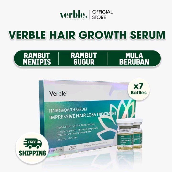 VERBLE HAIR GROWTH SERUM VERBLE SERUM MENGATASI MASALAH KEGUGURAN ...