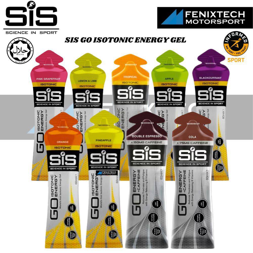 Science in Sport SIS Go Isotonic Energy Gel / Caffeine 60 ML Supplement ...