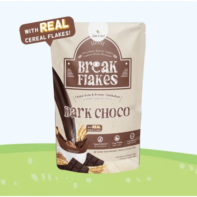 Break Flakes Dark Choco Flavor 10's x 35g | Shopee Malaysia
