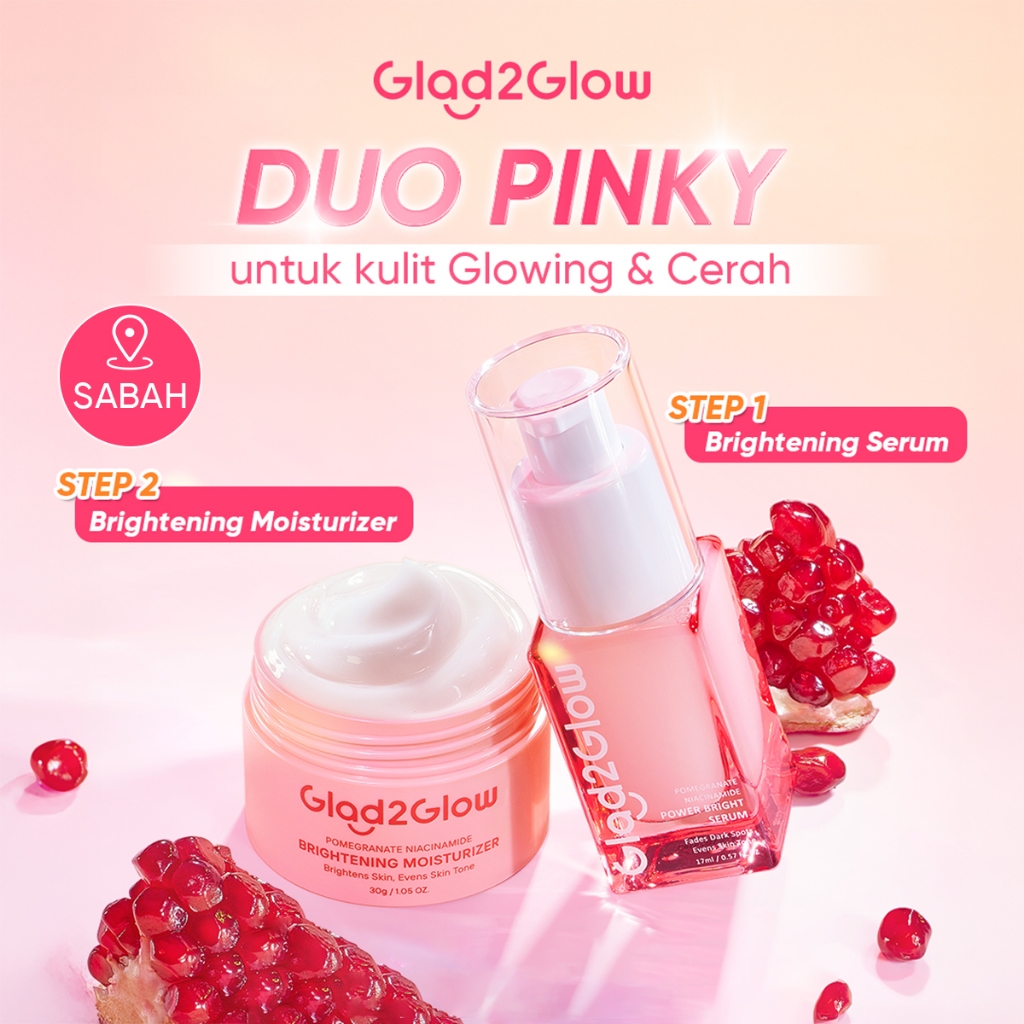 Glad2Glow 2In1 Skincare Set Brightening Glowing/Repair/Acne/Aging/Dark ...