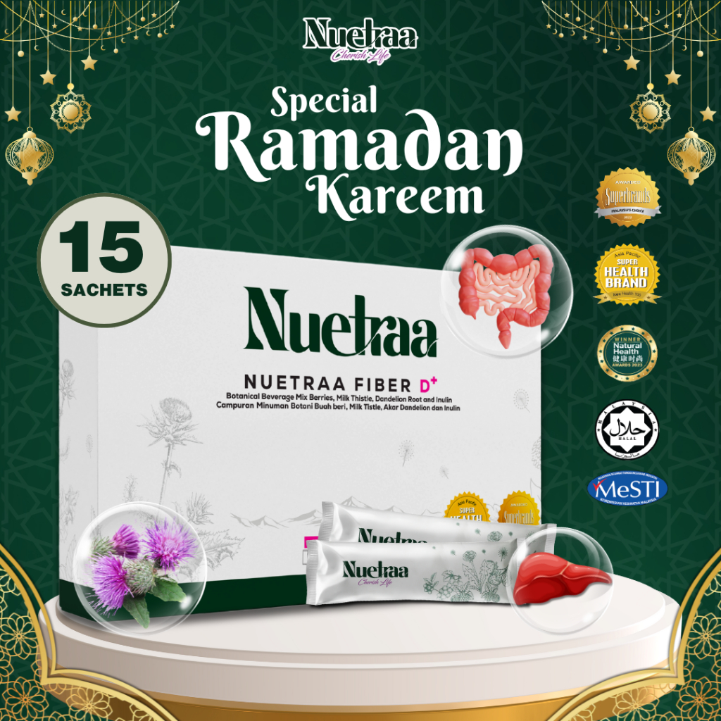 Nuetraa Fiber D+ 15 Days package- Gut health Fiber | Shopee Malaysia