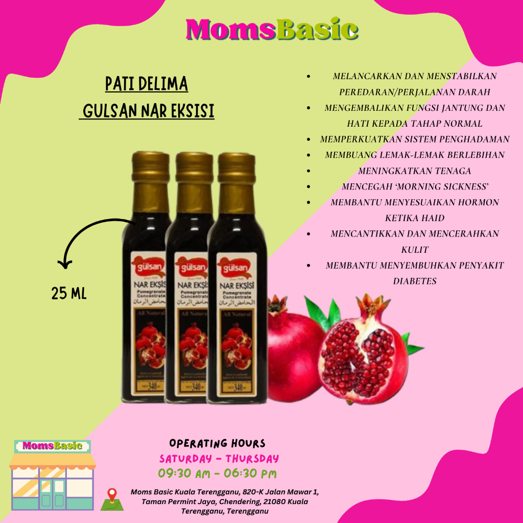 PATI DELIMA | GULSAN NAR EKSISI 100% NATURAL | Shopee Malaysia
