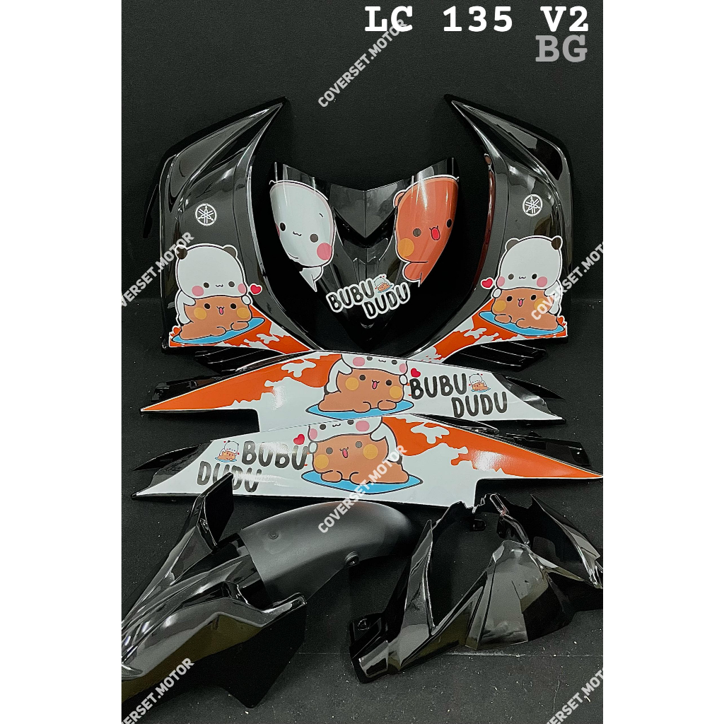 COVER SET YAMAHA LC 135 V1 V2 V3 V4 V5 V6 V7 V8 SPOON EDITION cartoon ...