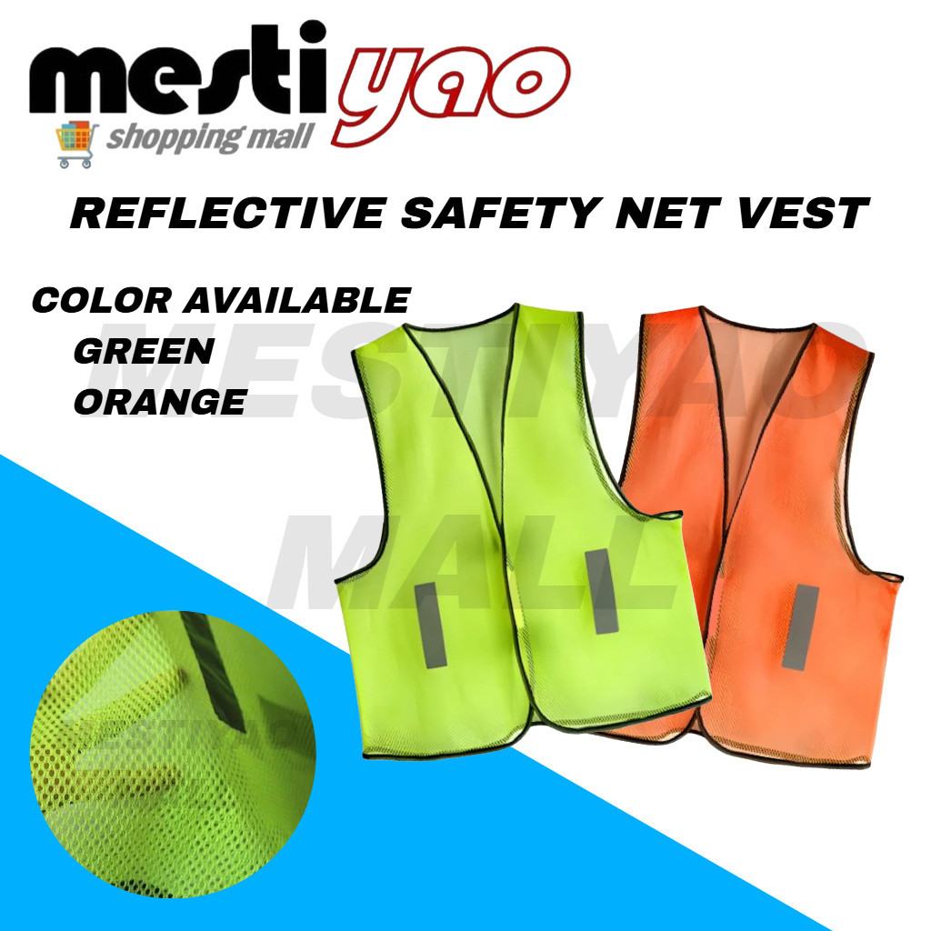 Reflective Safety Light Duty Net Vest/Mesh Fabric Safety Netting Vest ...