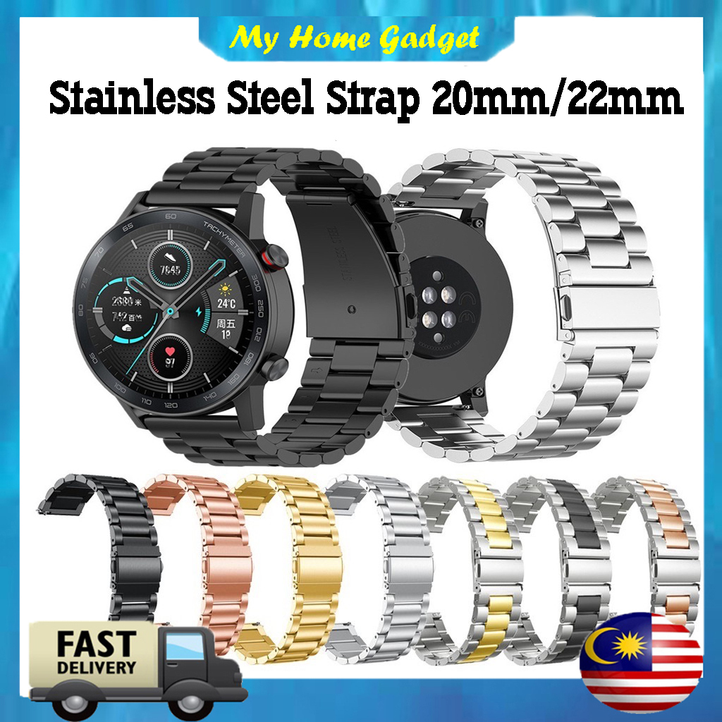 Stainless Steel Strap (20mm/22mm) For Huawei GT5/GT3/GT4/Watch 3 Pro ...