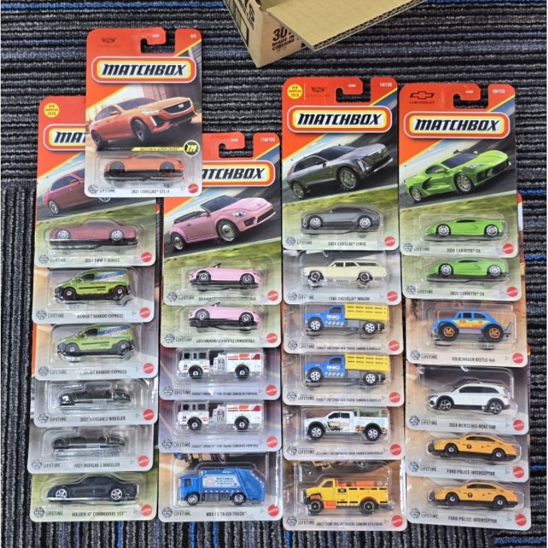 MATCHBOX MAINLINE DASH G 2025 BMW,CORVETTE, TESLA,MERCEDES BENZ ...
