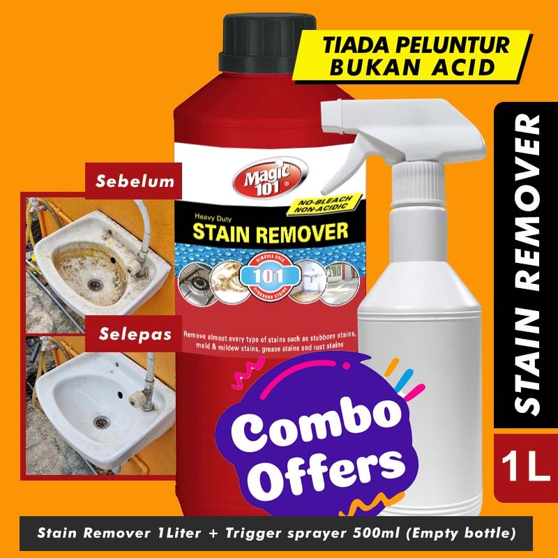 Magic 101 Heavy Duty Stain Remover 1 Liter | Shopee Malaysia