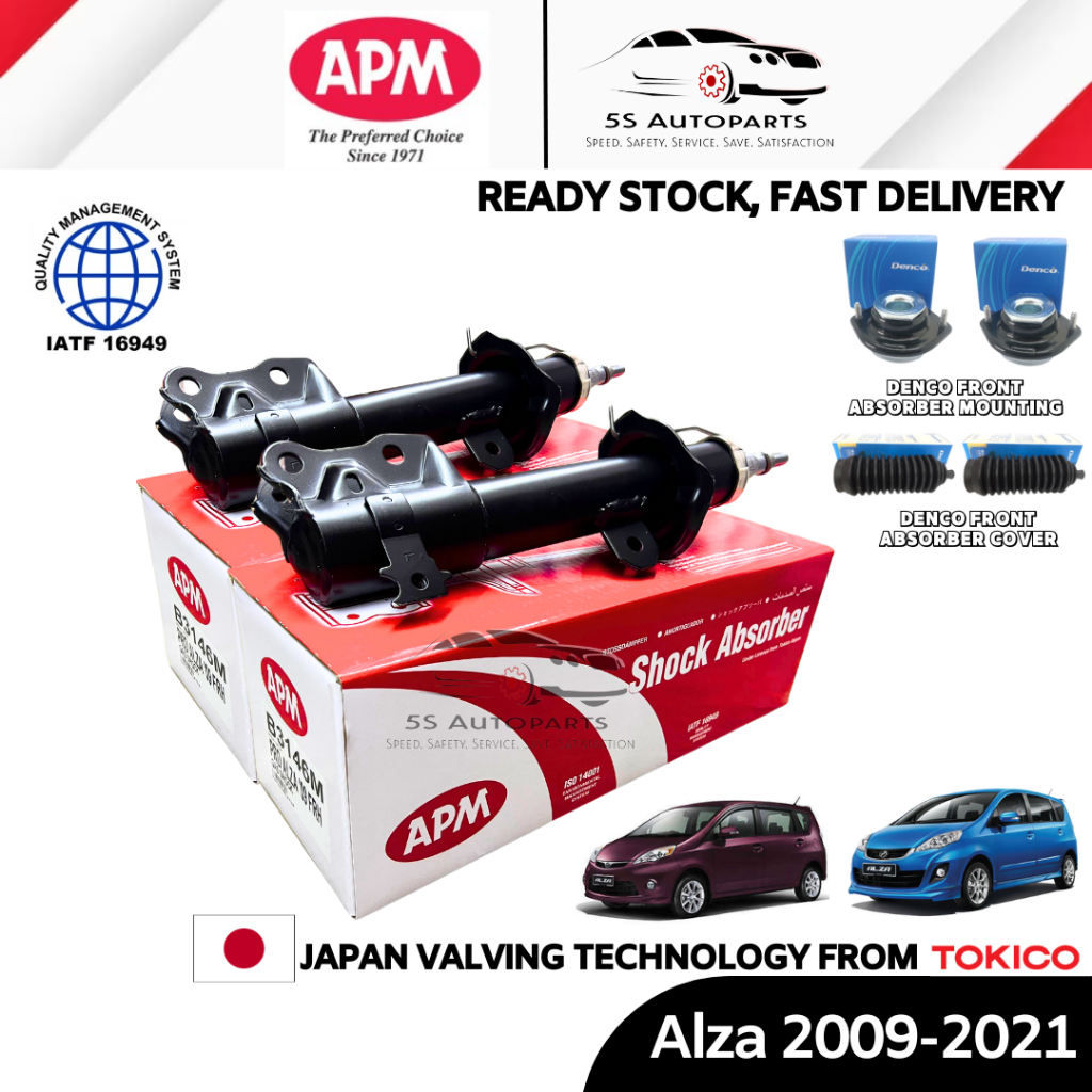 APM Perodua Alza (09'-21') Front (Depan), Rear (Belakang) Gas Shock ...