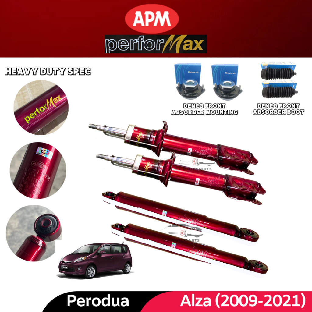 APM Performax Perodua Alza (09'-21') Heavy Duty Sport Absorber Front ...