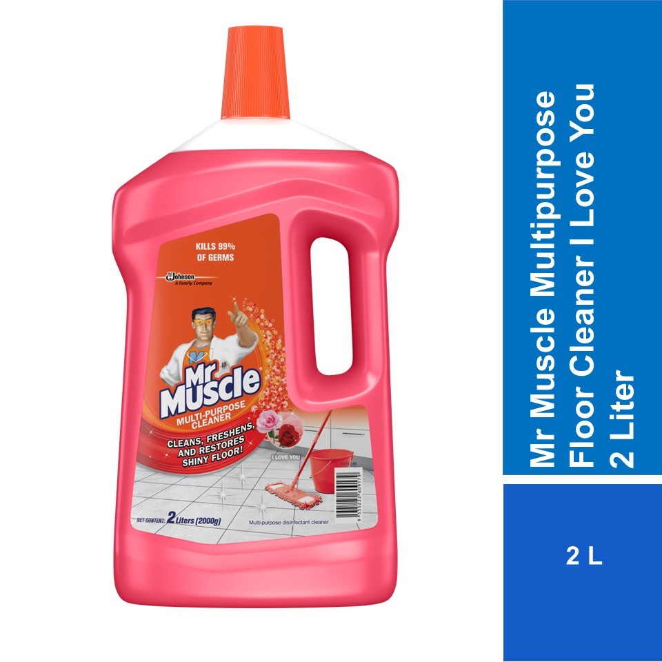 Mr Muscle Multipurpose Floor Cleaner I Love You 2 Liter | Shopee Malaysia