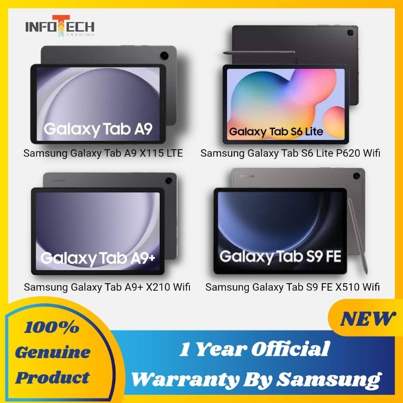 100% New Original Tablet Samsung Galaxy Tab A7 Lite 4G A9 LTE A9 Plus S6 LIte S9 FE 1 Year ...