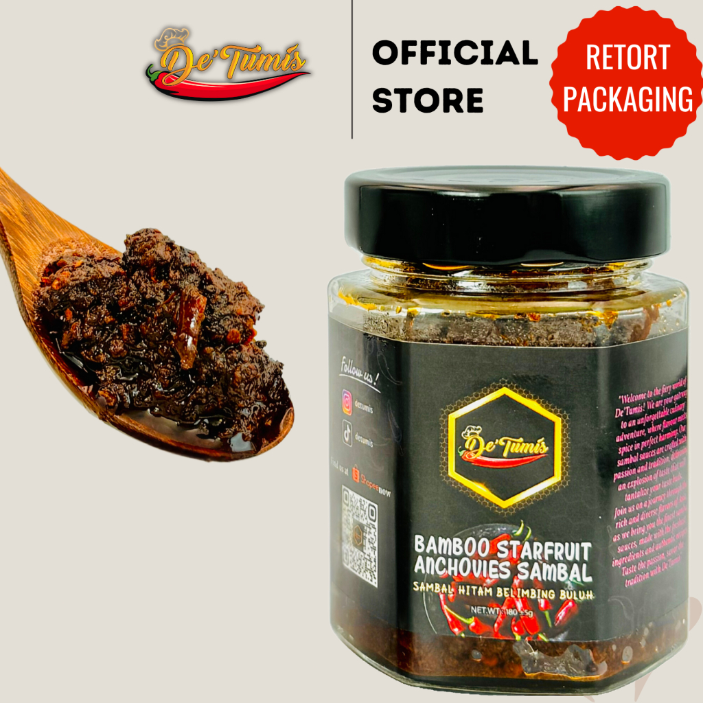 SAMBAL HITAM BELIMBING BULUH//BAMBOO STARFRUIT ANCHOVIES SAMBAL [ READY ...