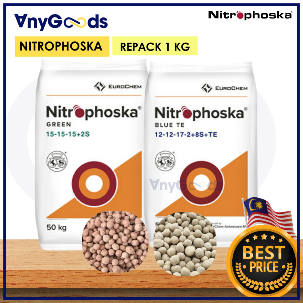 [1kg] Eurochem Nitrophoska 15-15-15 12-12-17-2 Compound | Baja Subur ...
