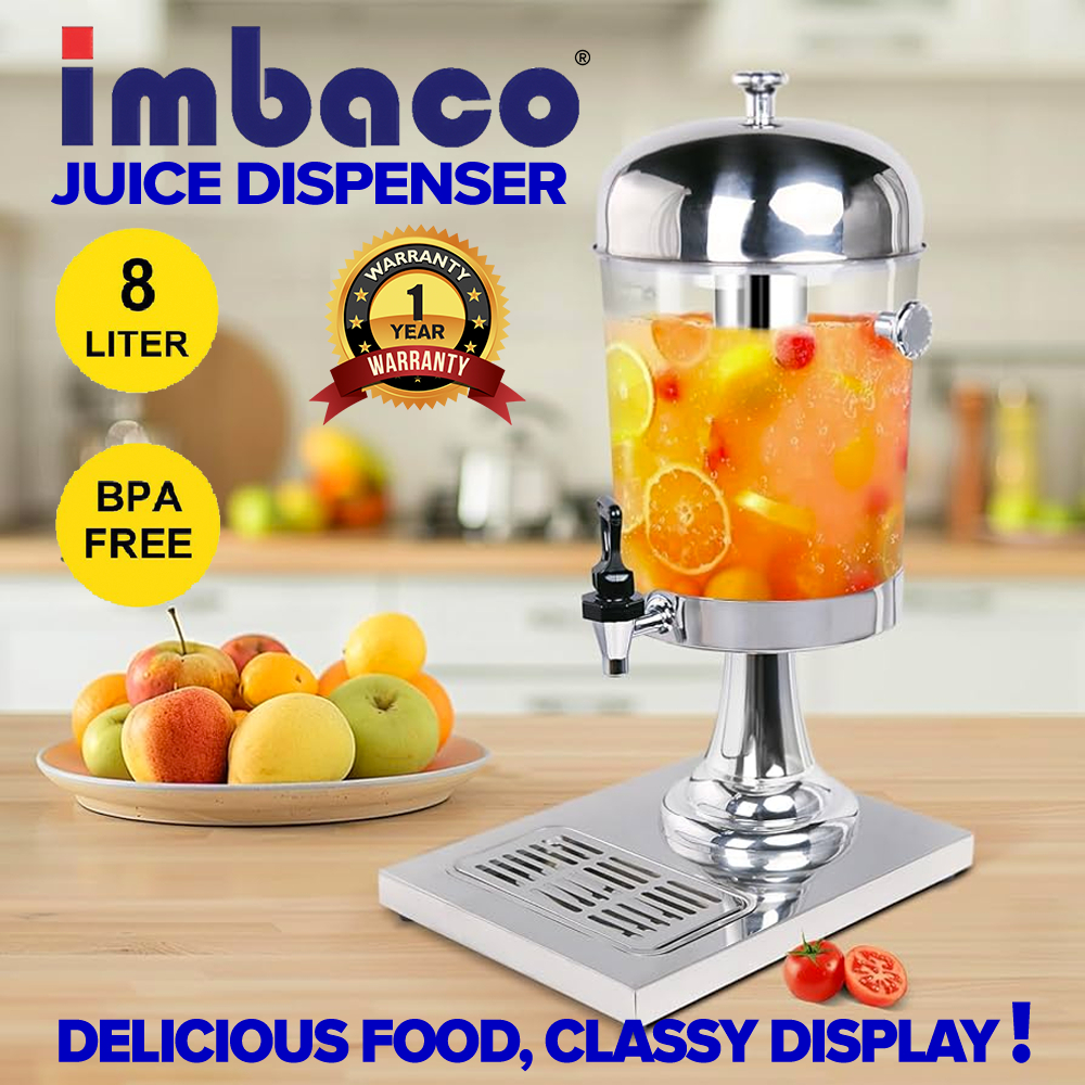 IMBACO Commercial Juice Dispenser 8 LITER Stainless Steel Juice ...