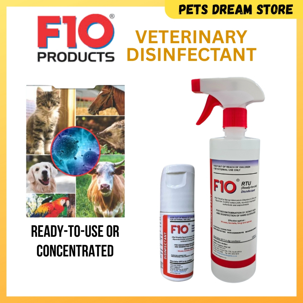 F10 Disinfectant Spray Ready To Use Safe for Reptile disinfect Dog Cat ...