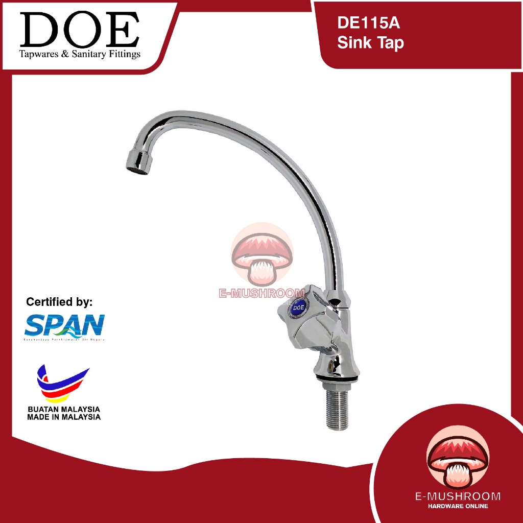 DOE DE115A(RP) Sink Tap - Sink Type | Shopee Malaysia