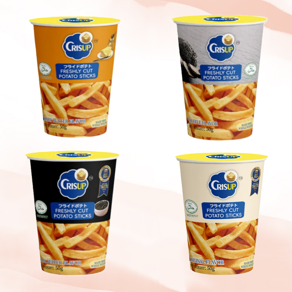 (Halal) Crisup Potato Sticks Crispy Non-Puffed Honey Butter / Truffle ...